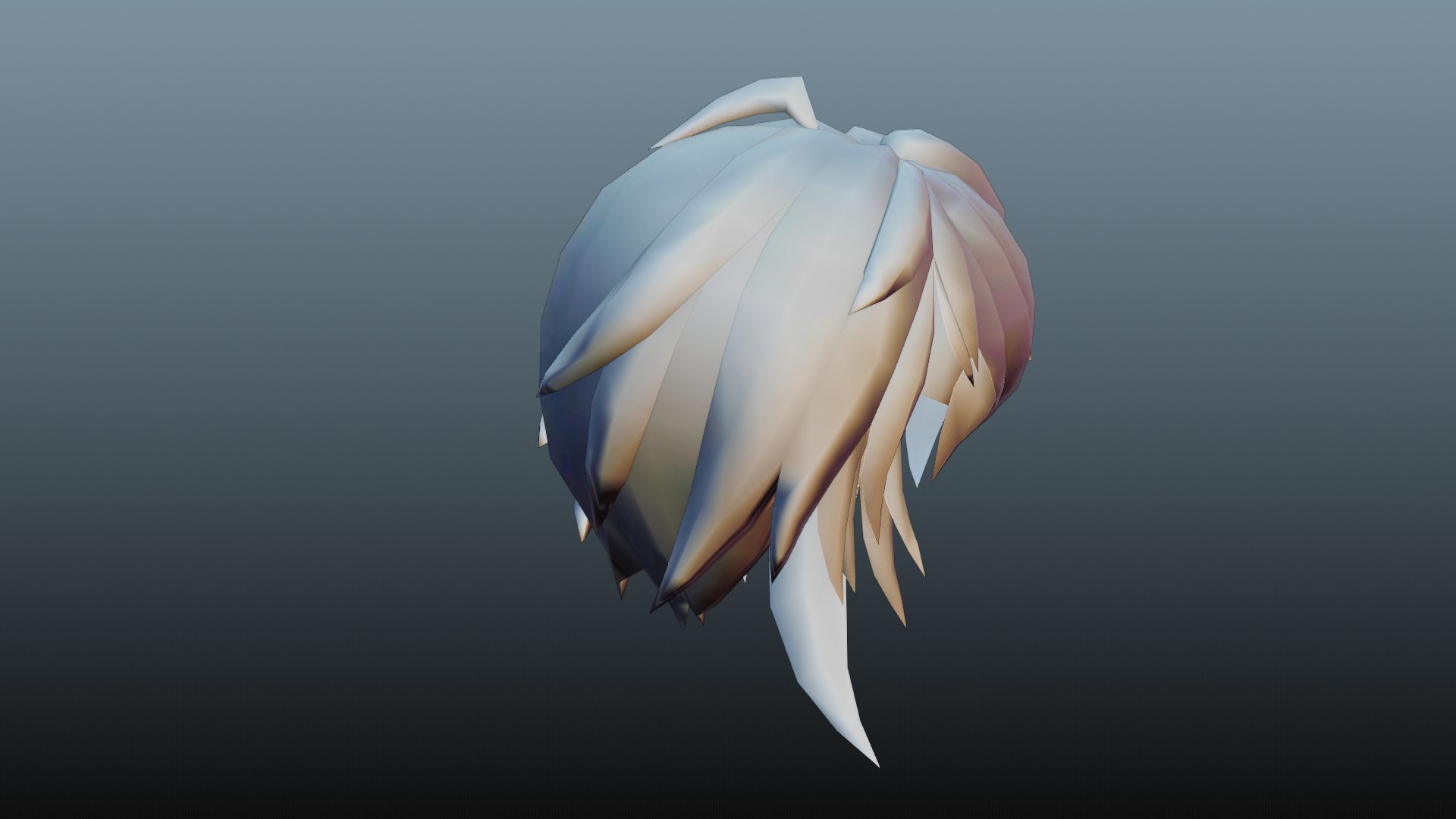 3D Female hair low poly model model - TurboSquid 2079411