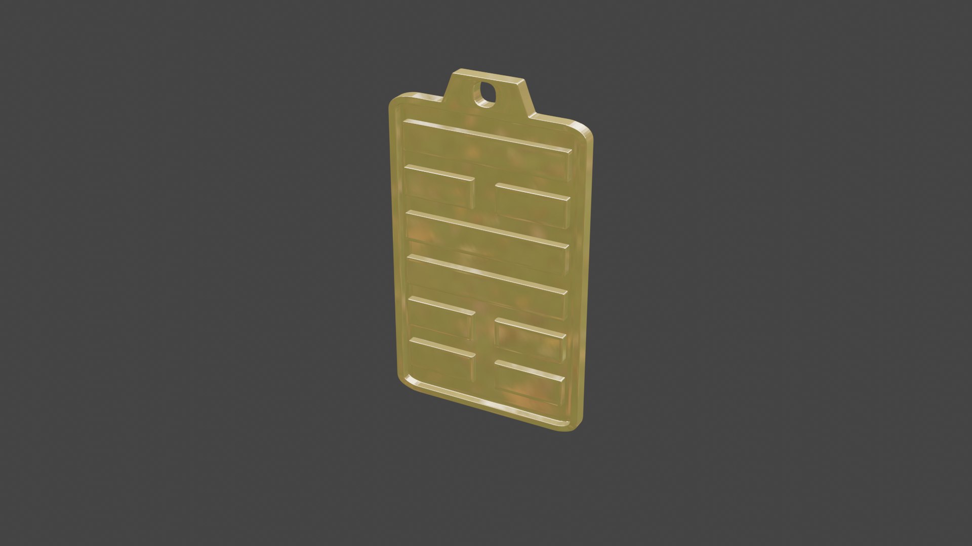 I Ching Hexagram Pendant 56 Model - TurboSquid 2425559