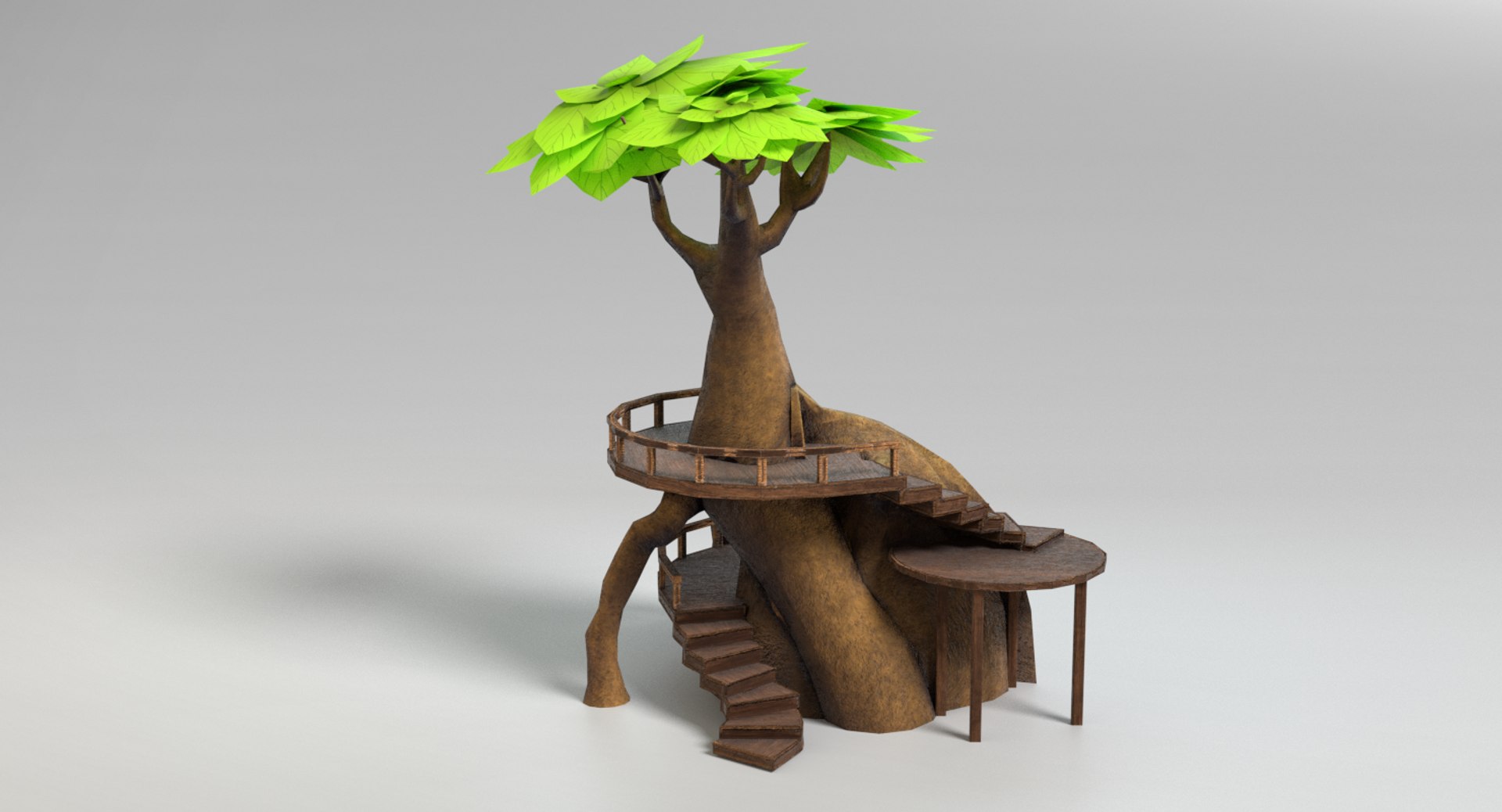 Fantasy Tree House 3d 3ds