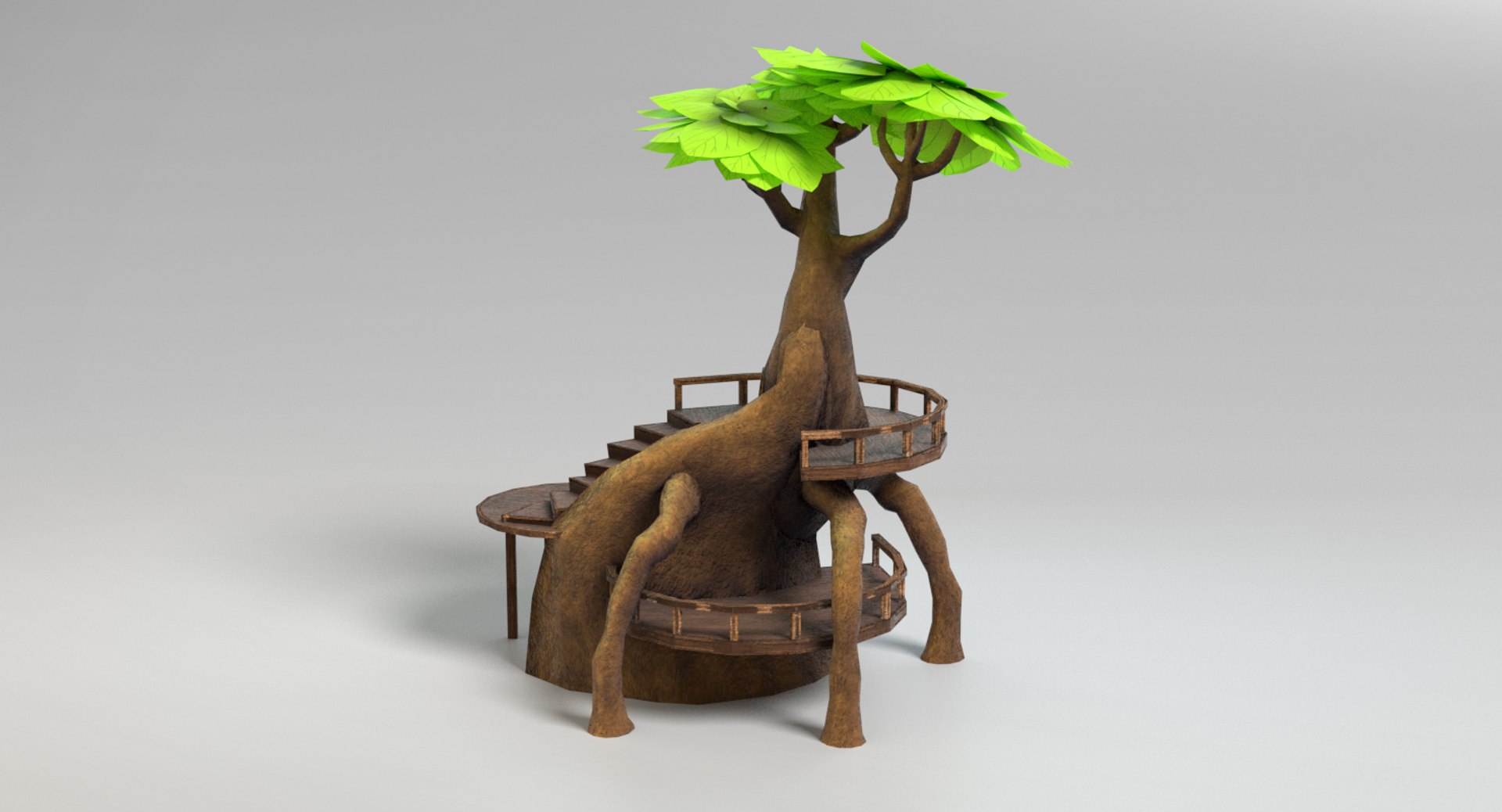 Fantasy Tree House 3d 3ds