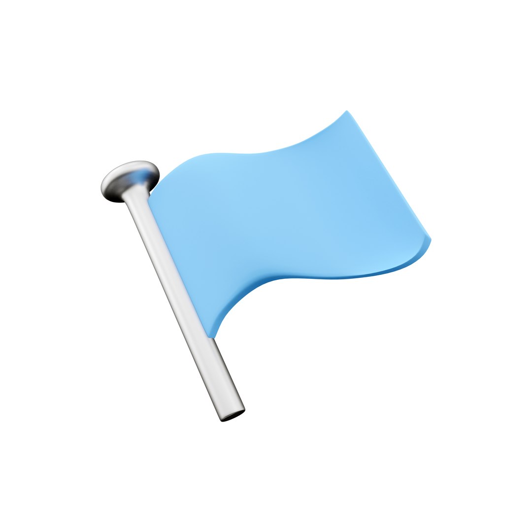 3D flag icon - TurboSquid 1938081
