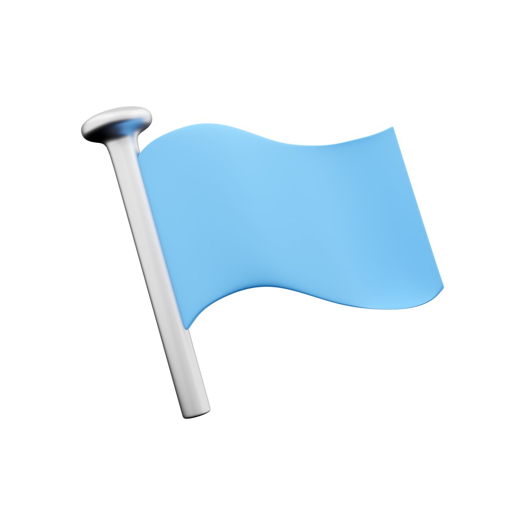 3D flag icon - TurboSquid 1938081