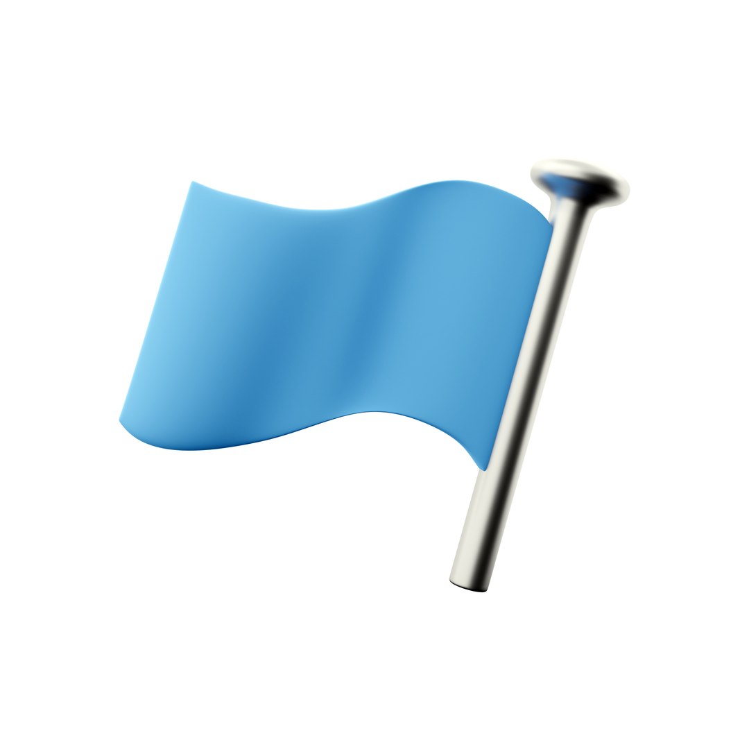 3D flag icon - TurboSquid 1938081