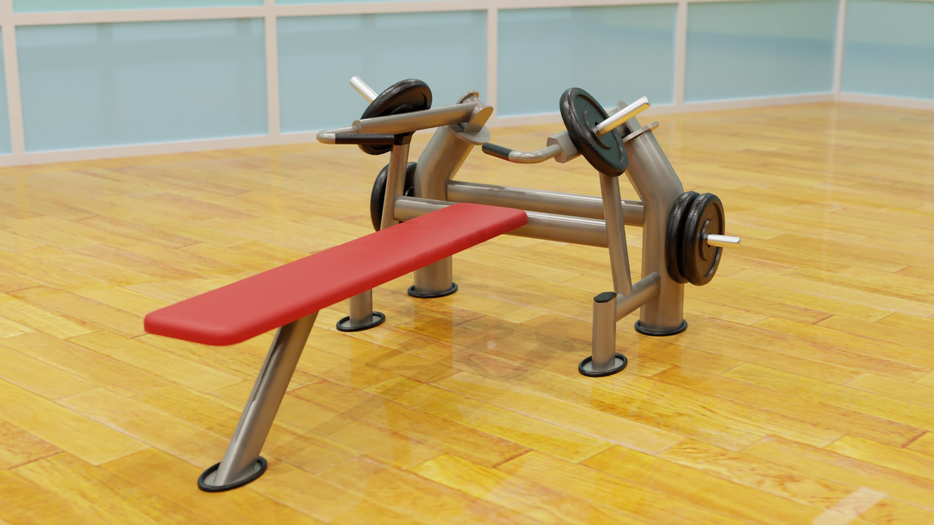 3D Bench Press Model - TurboSquid 2146013