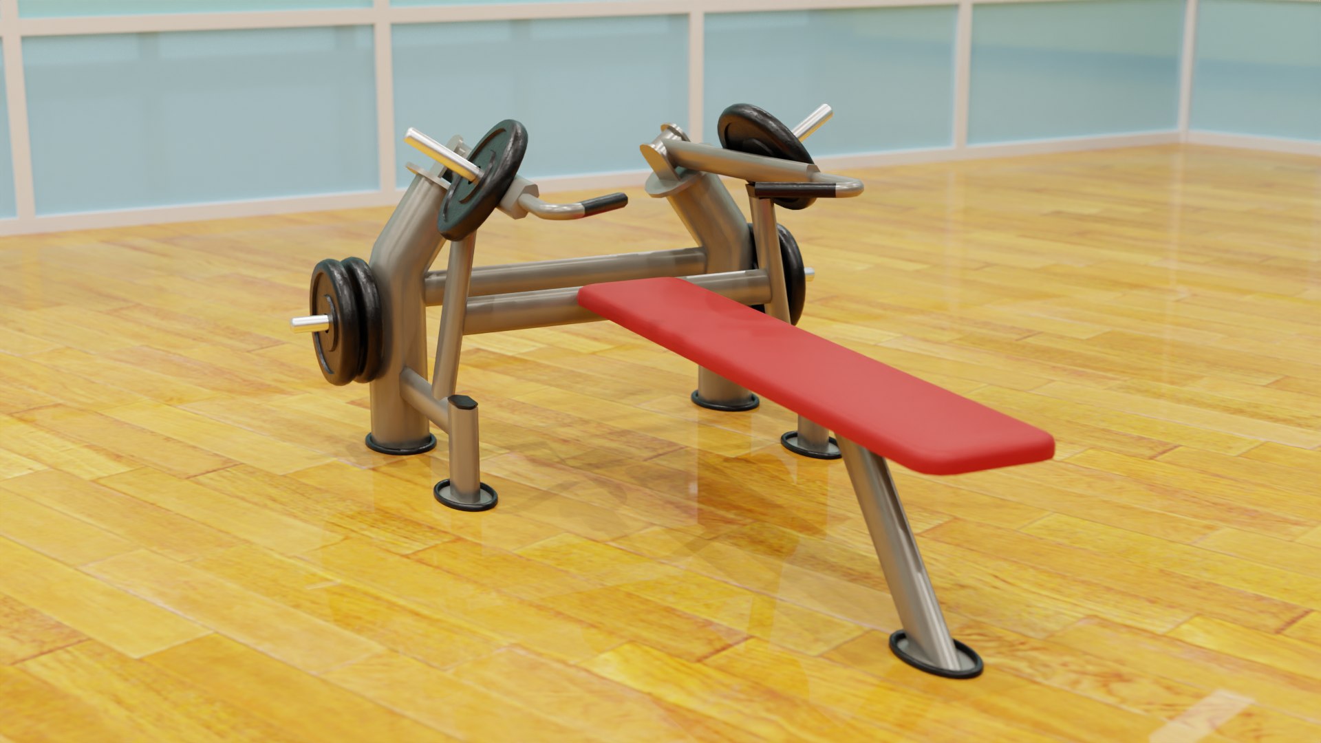 3D Bench Press Model - TurboSquid 2146013