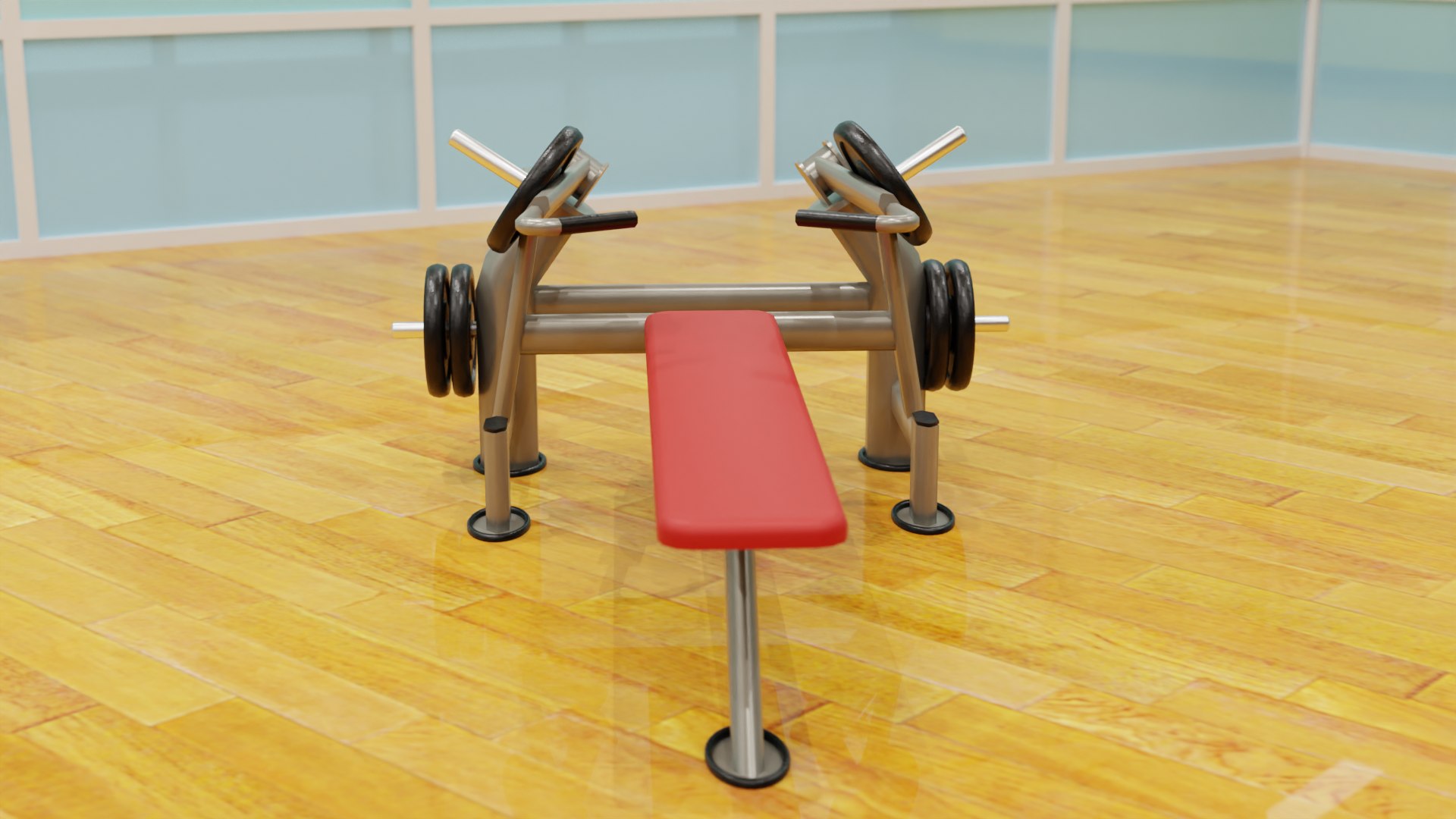 3D Bench Press Model - TurboSquid 2146013