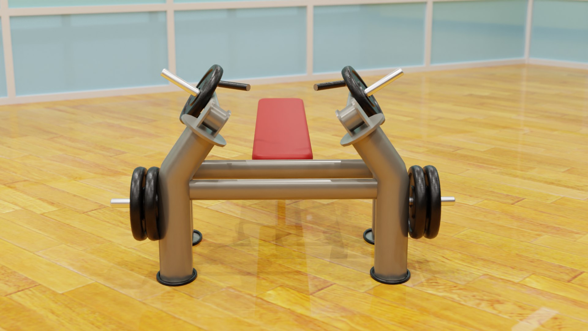 3D Bench Press Model - TurboSquid 2146013