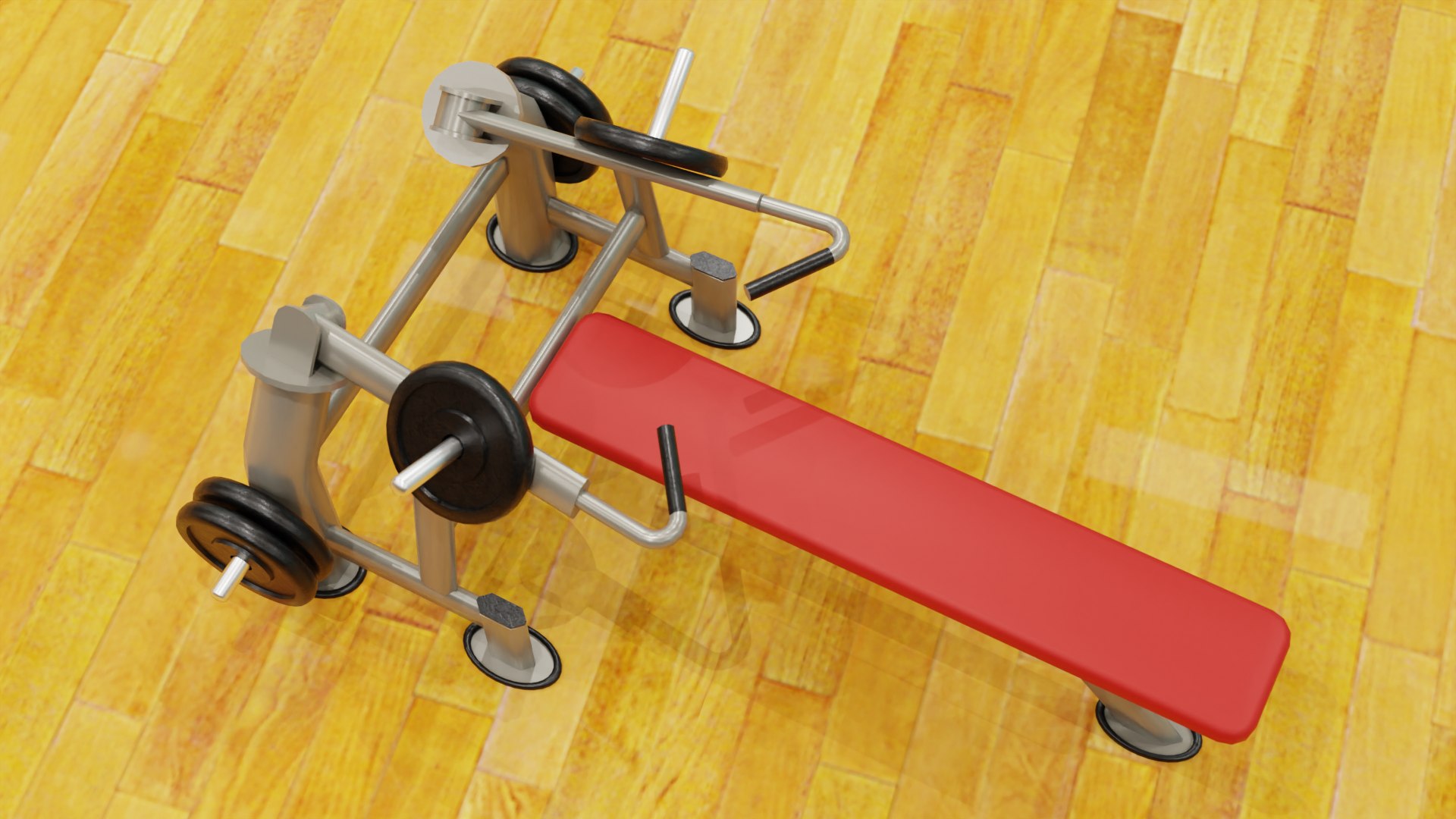 3D Bench Press Model - TurboSquid 2146013