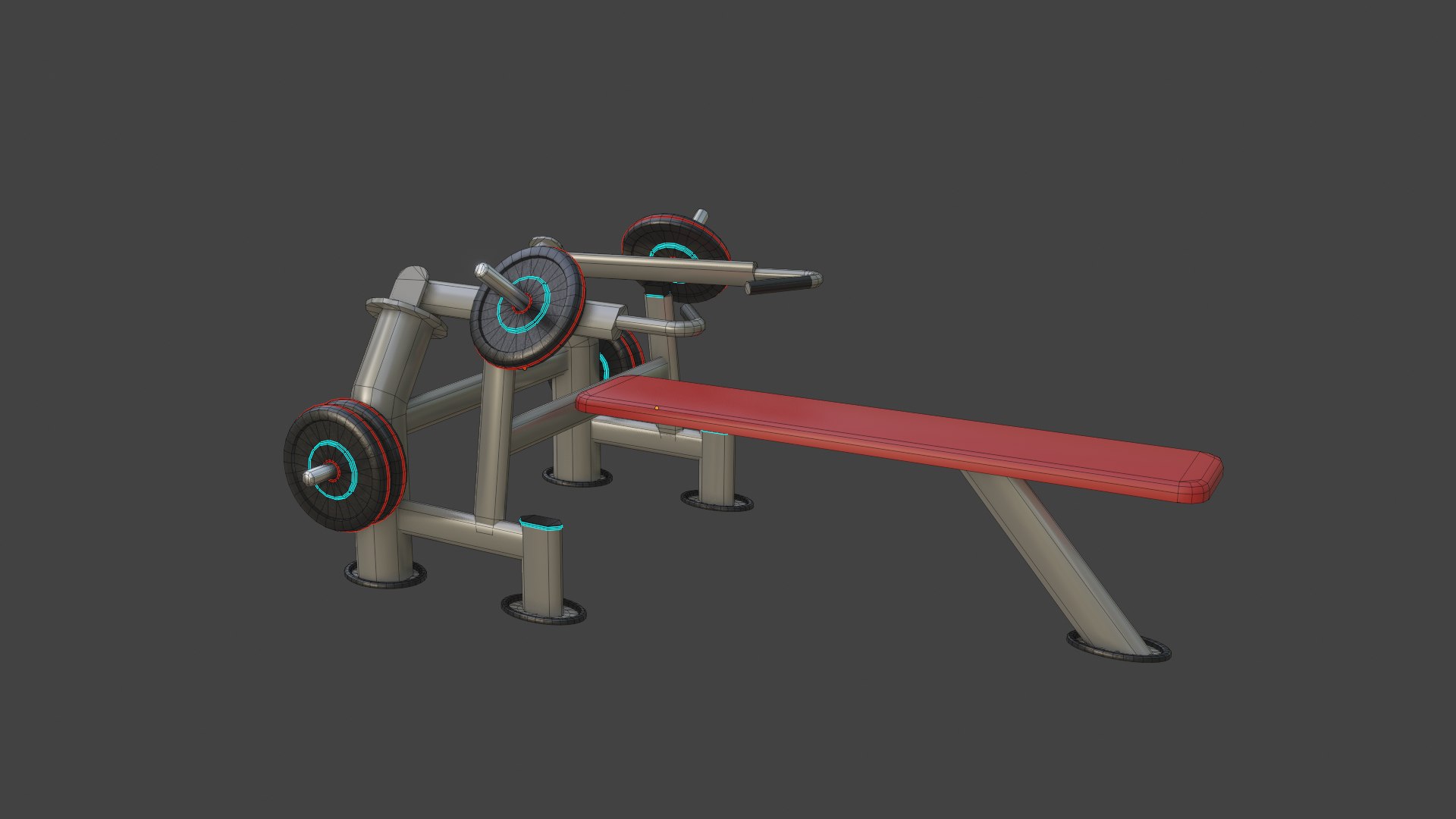 3D Bench Press Model - TurboSquid 2146013