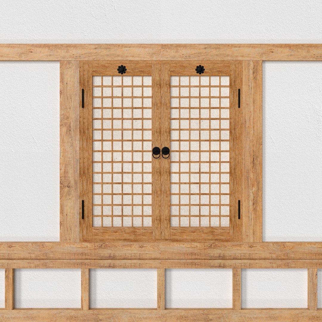 3D Korean Window Frame SET - TurboSquid 1753552