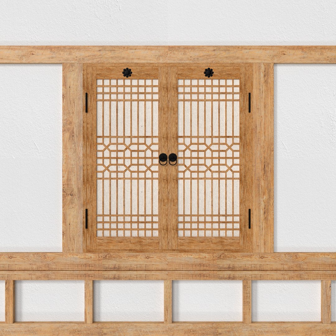 3D Korean Window Frame SET - TurboSquid 1753552