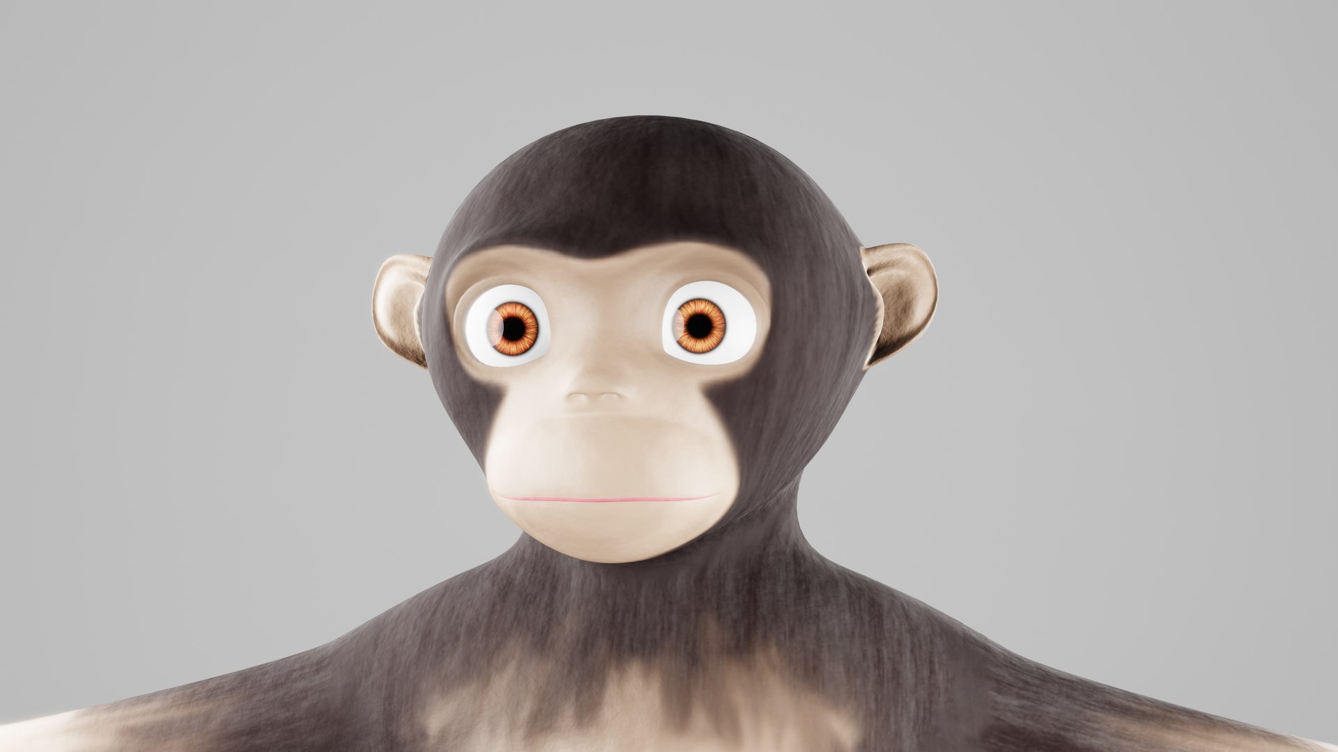 Ape Cartoon 3D Model - TurboSquid 1689710