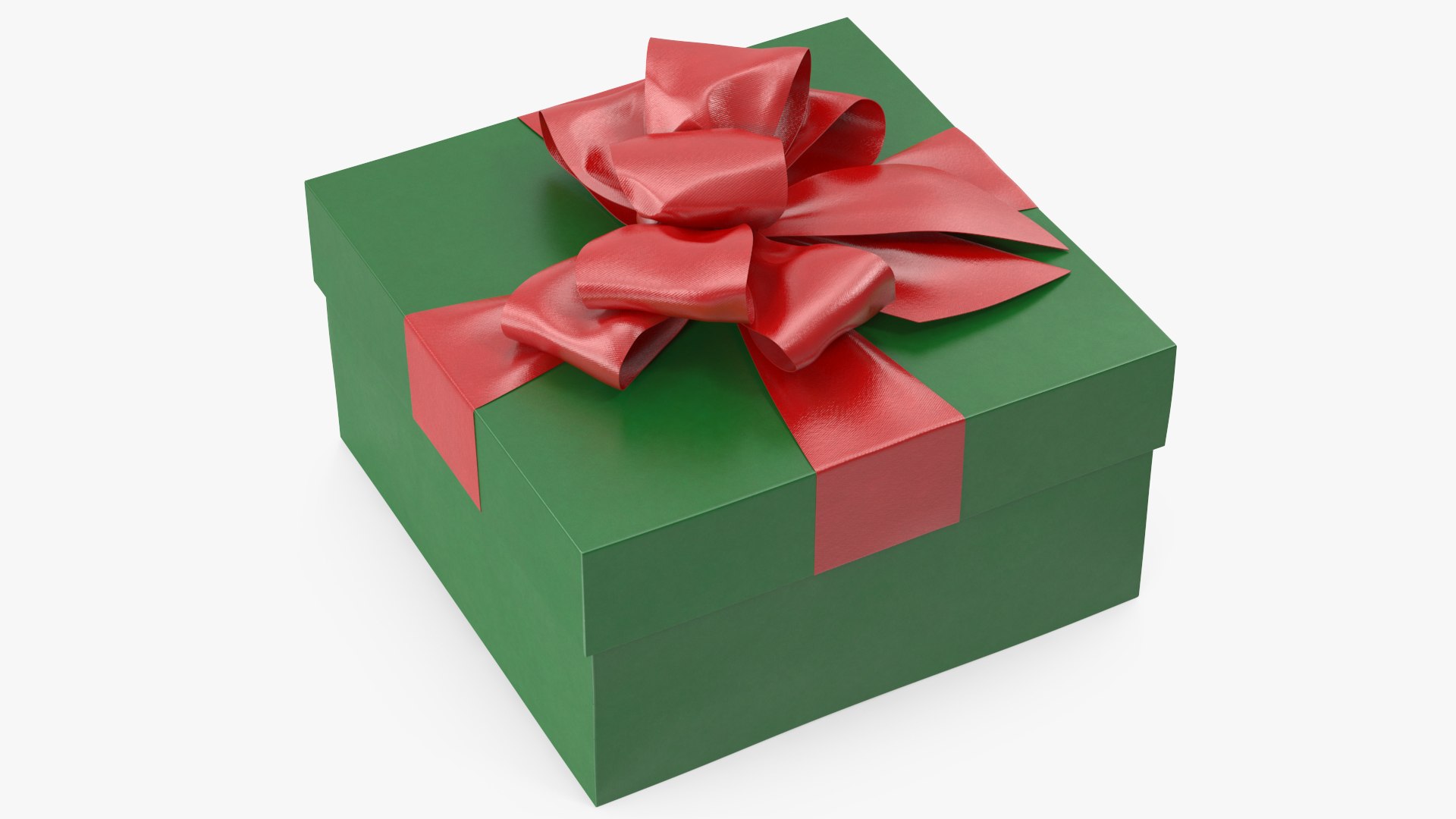 Gift Box 2 V2 Green 3D Model - TurboSquid 2197634