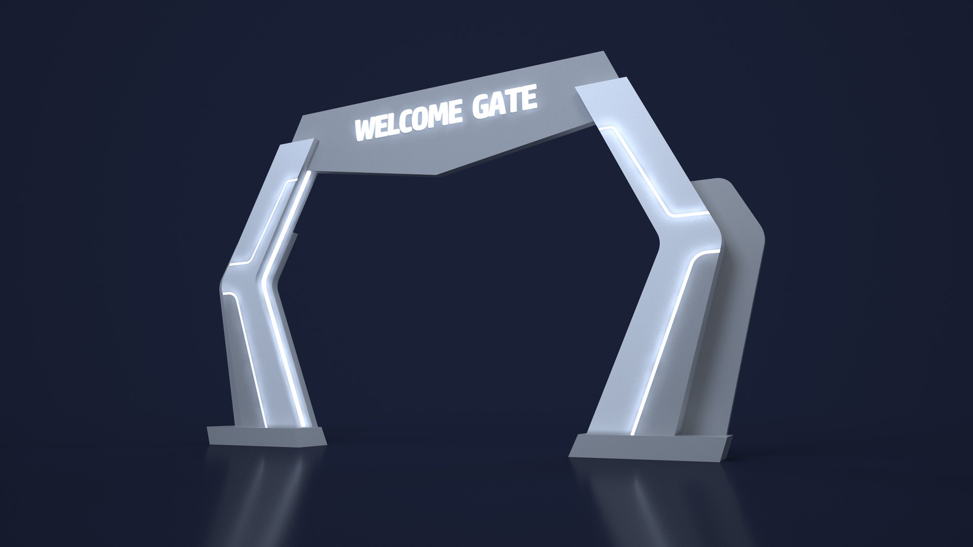 WELCOME GATE 3D Model - TurboSquid 1772649