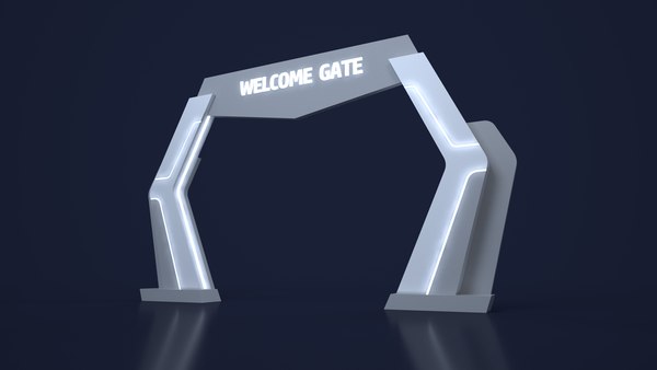 WELCOME GATE 3D model - TurboSquid 1772649