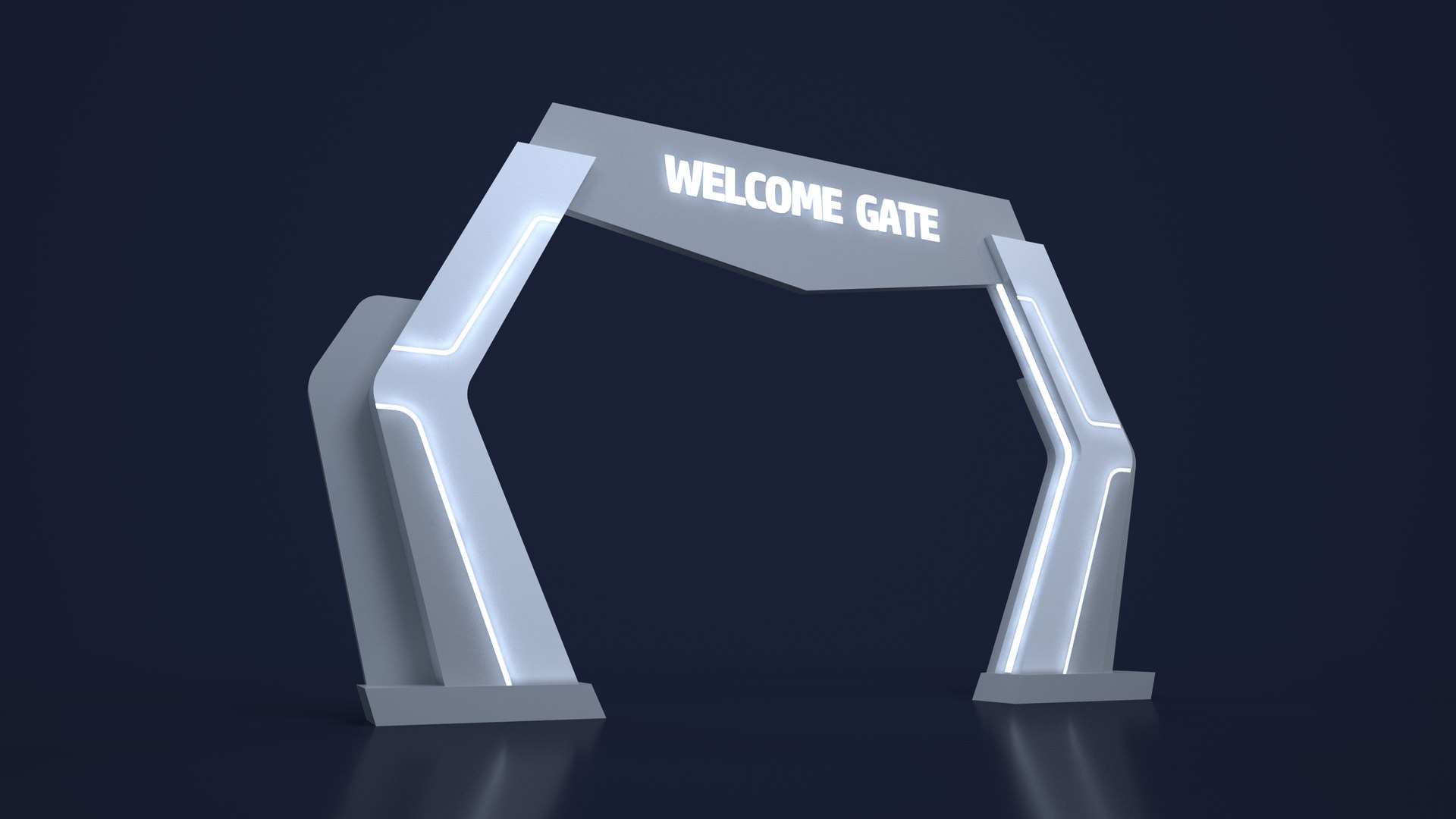 WELCOME GATE 3D Model - TurboSquid 1772649