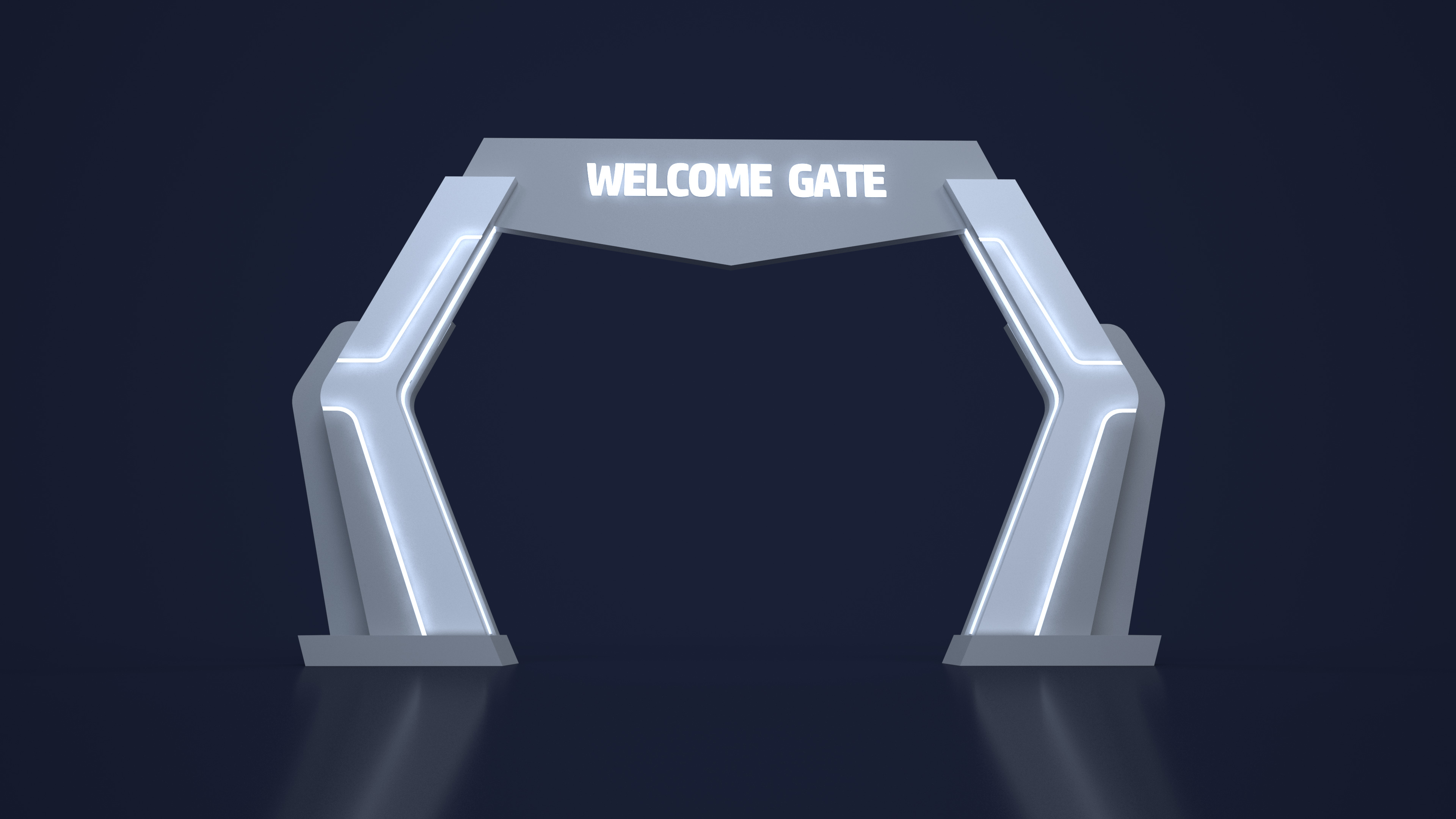 WELCOME GATE 3D model - TurboSquid 1772649