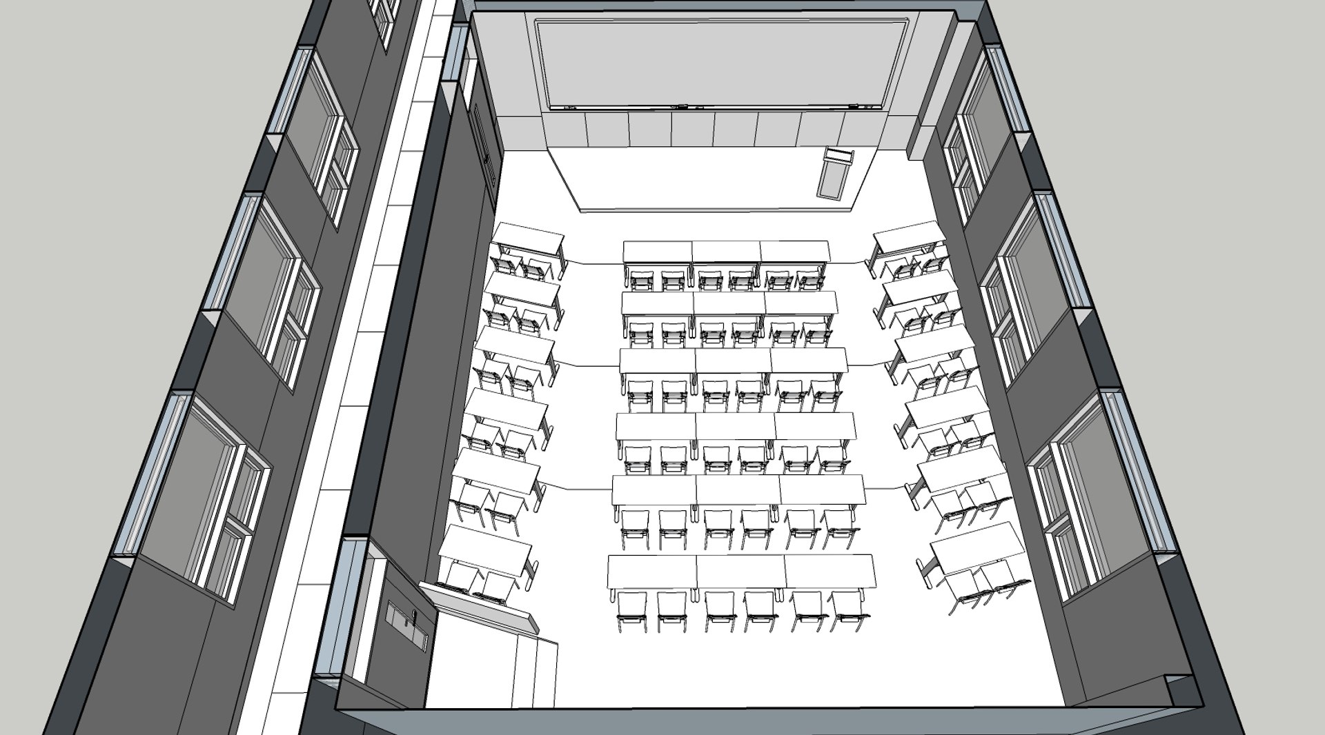 Lecture Room 3D Model - TurboSquid 1198272