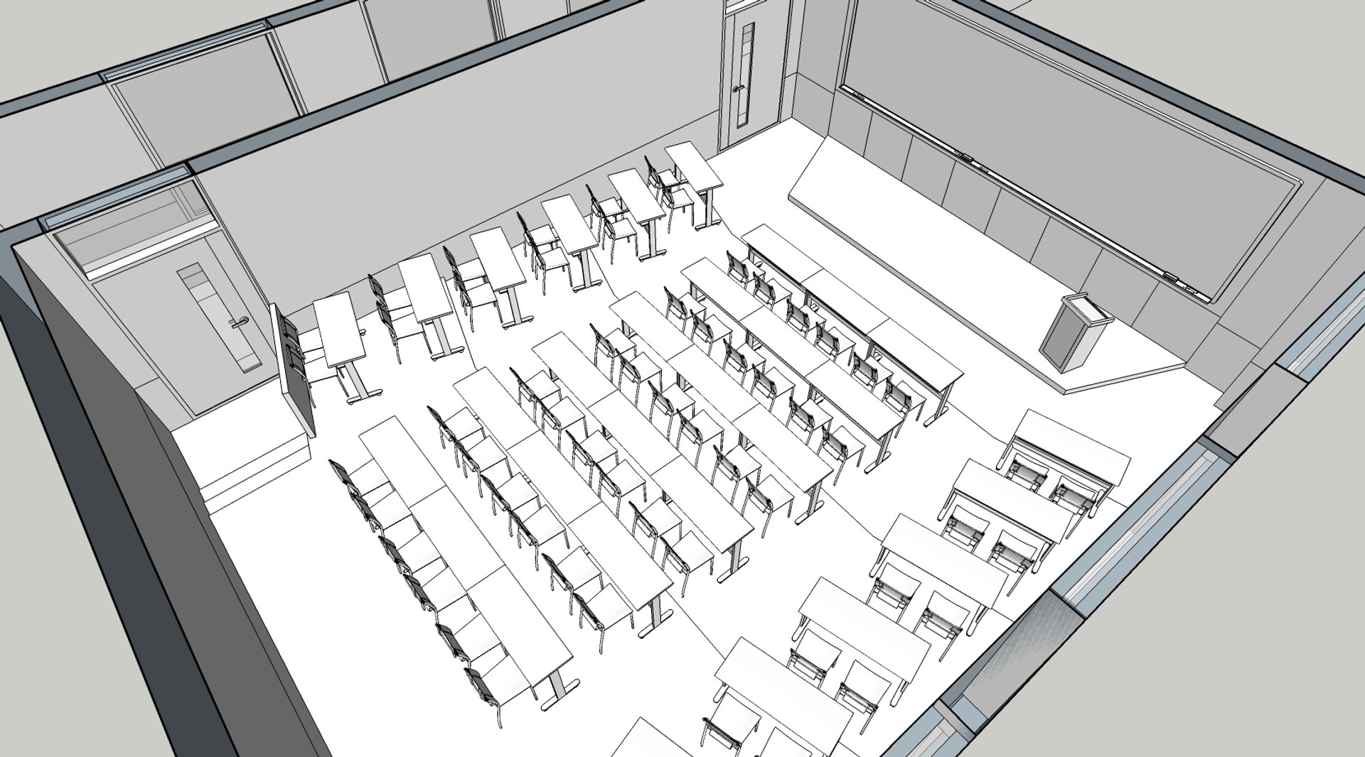 Lecture Room 3D Model - TurboSquid 1198272