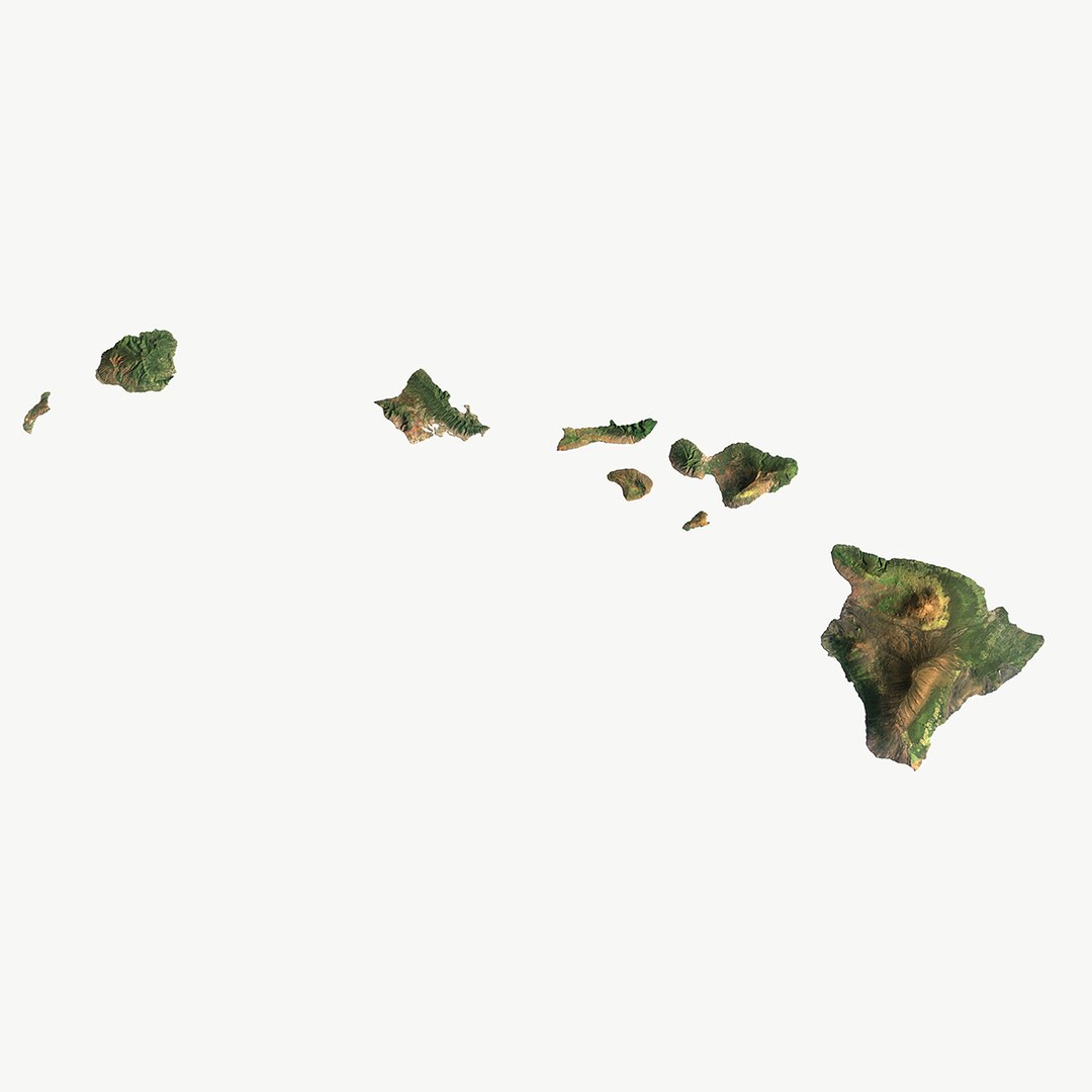 3D USA Sat And Topo With Alaska, Hawai Detailed Relief PBR Map ...