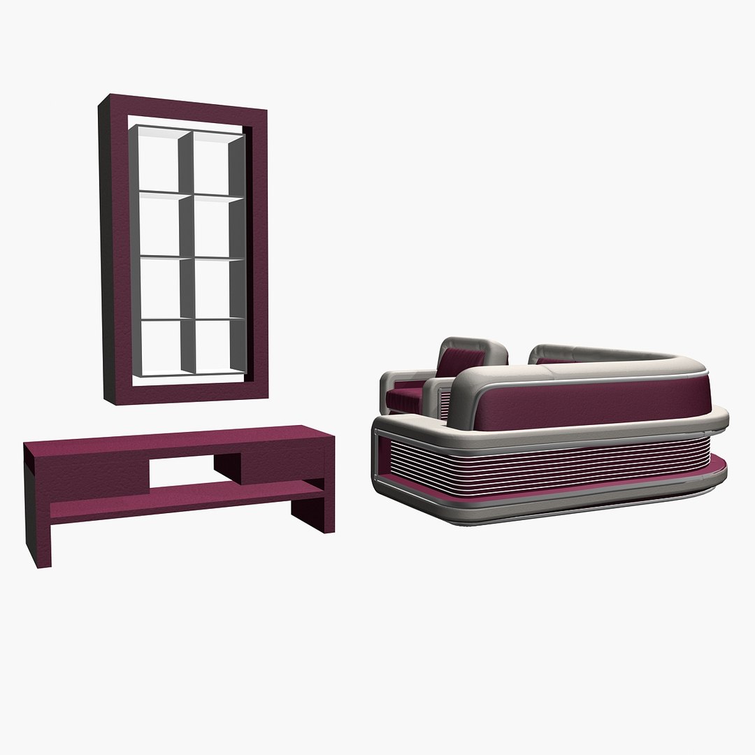 Raspberry armchair headset 3D model - TurboSquid 1159260