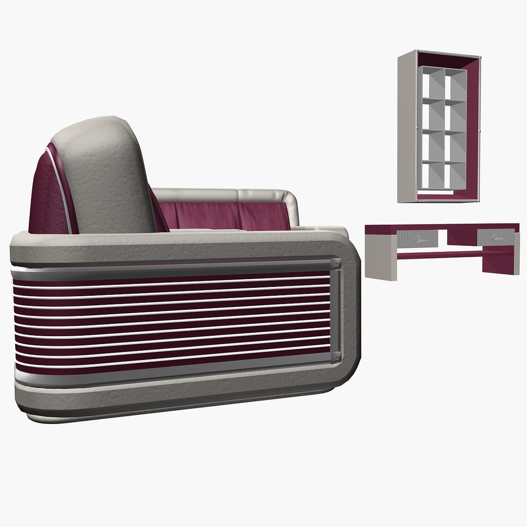 Raspberry armchair headset 3D model - TurboSquid 1159260