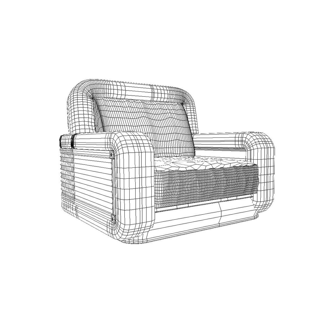 Raspberry armchair headset 3D model - TurboSquid 1159260