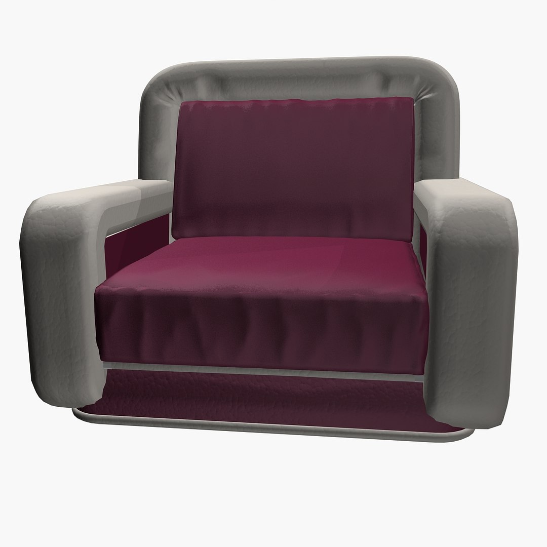 Raspberry armchair headset 3D model - TurboSquid 1159260