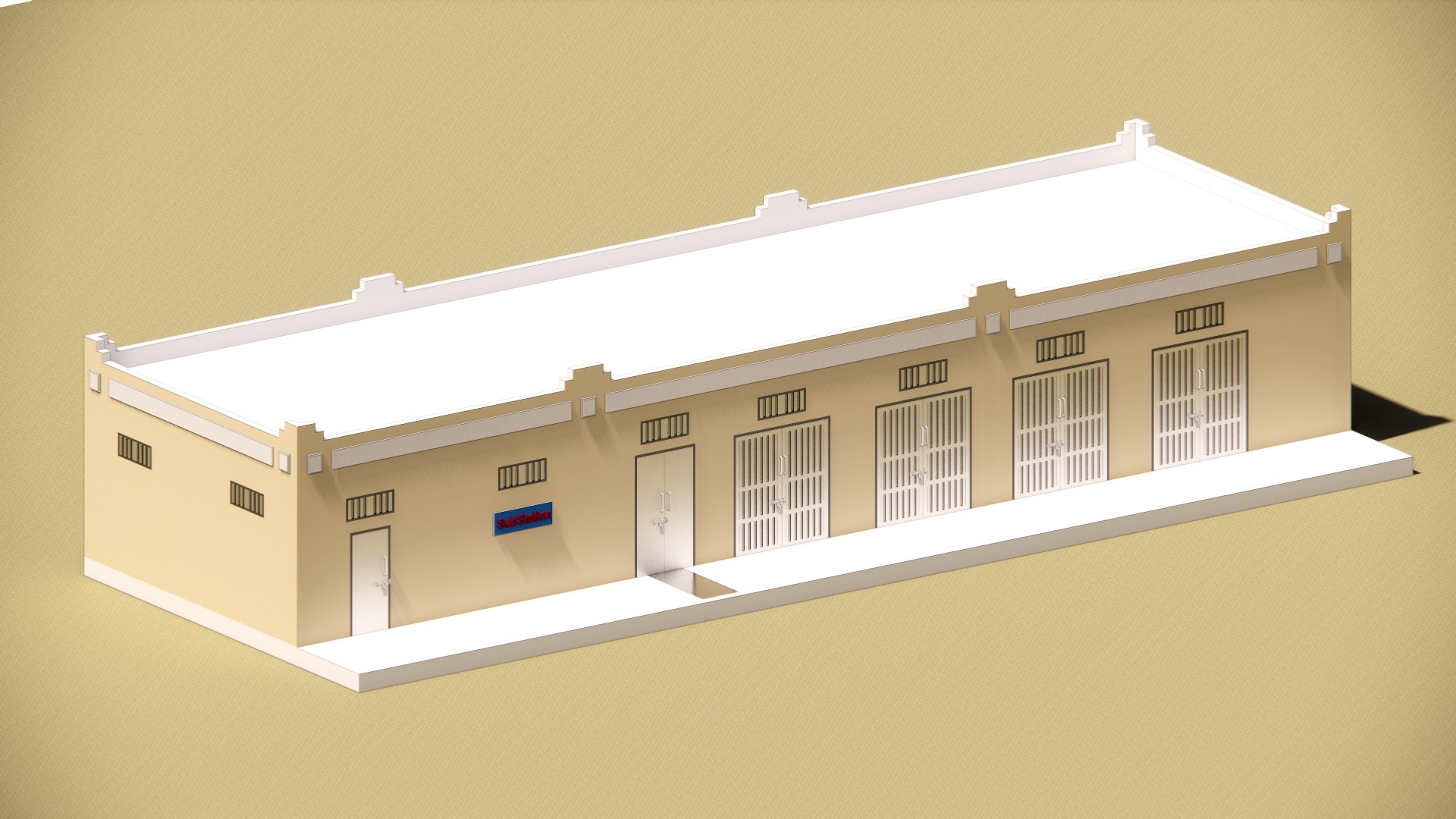 Electrical Substation 26m Building In Revit Model - TurboSquid 2195883