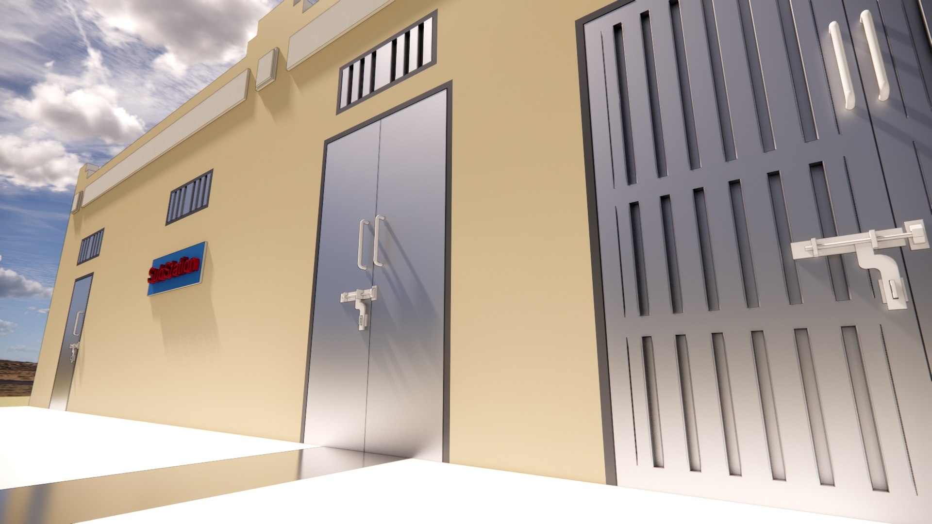 Electrical Substation 26m Building In Revit Model - TurboSquid 2195883