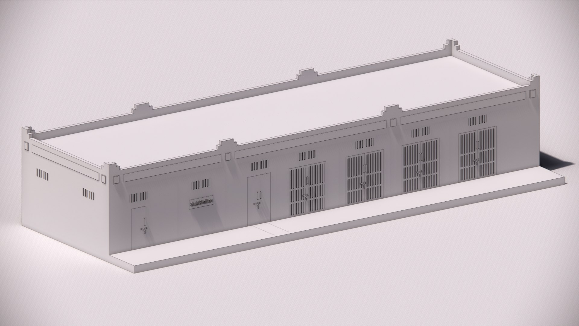 Electrical Substation 26m Building In Revit Model - TurboSquid 2195883