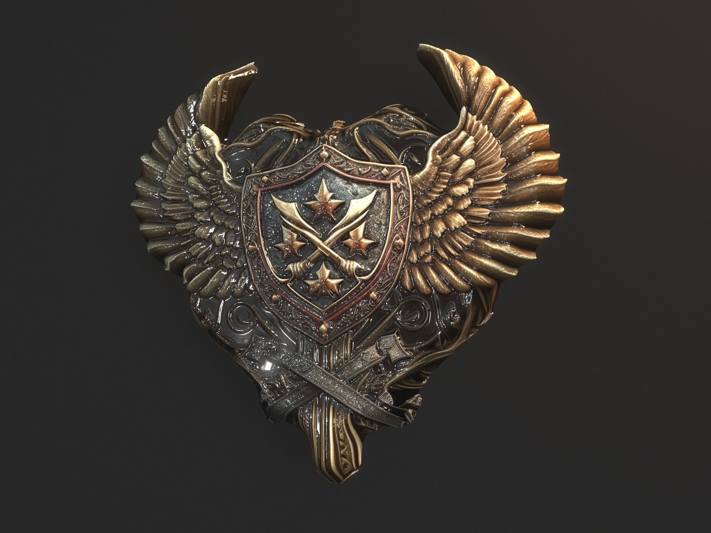 3D model Fantastic Badges Pack - TurboSquid 2001336