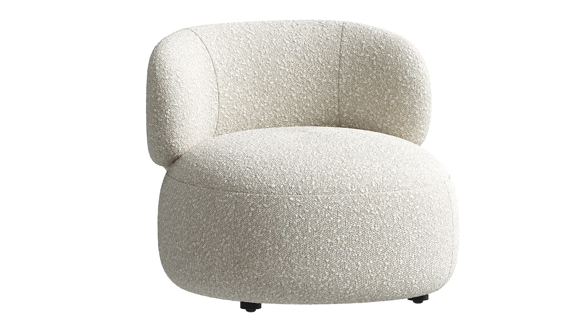 3D Brayden Stone Cream Woven Fabric Occasional Chair Model - TurboSquid ...