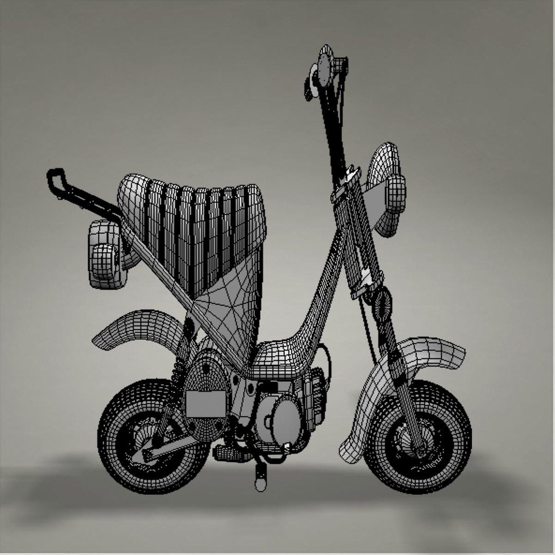 Yamaha Chappy Minibike 3d Model