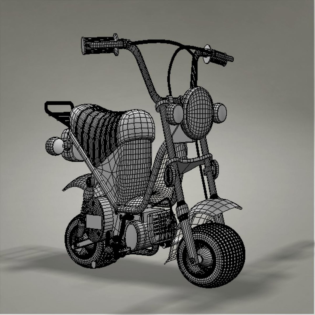 Yamaha Chappy Minibike 3d Model