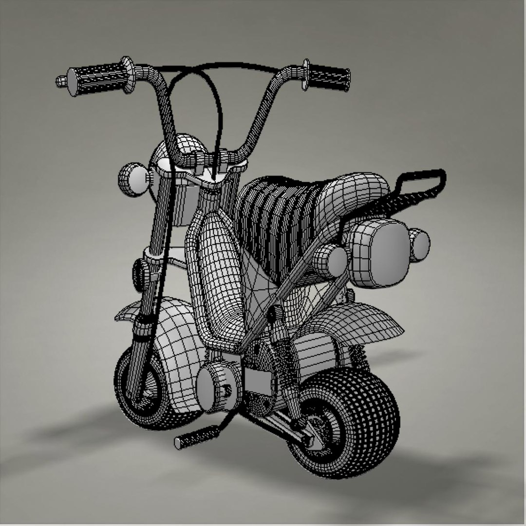 Yamaha Chappy Minibike 3d Model