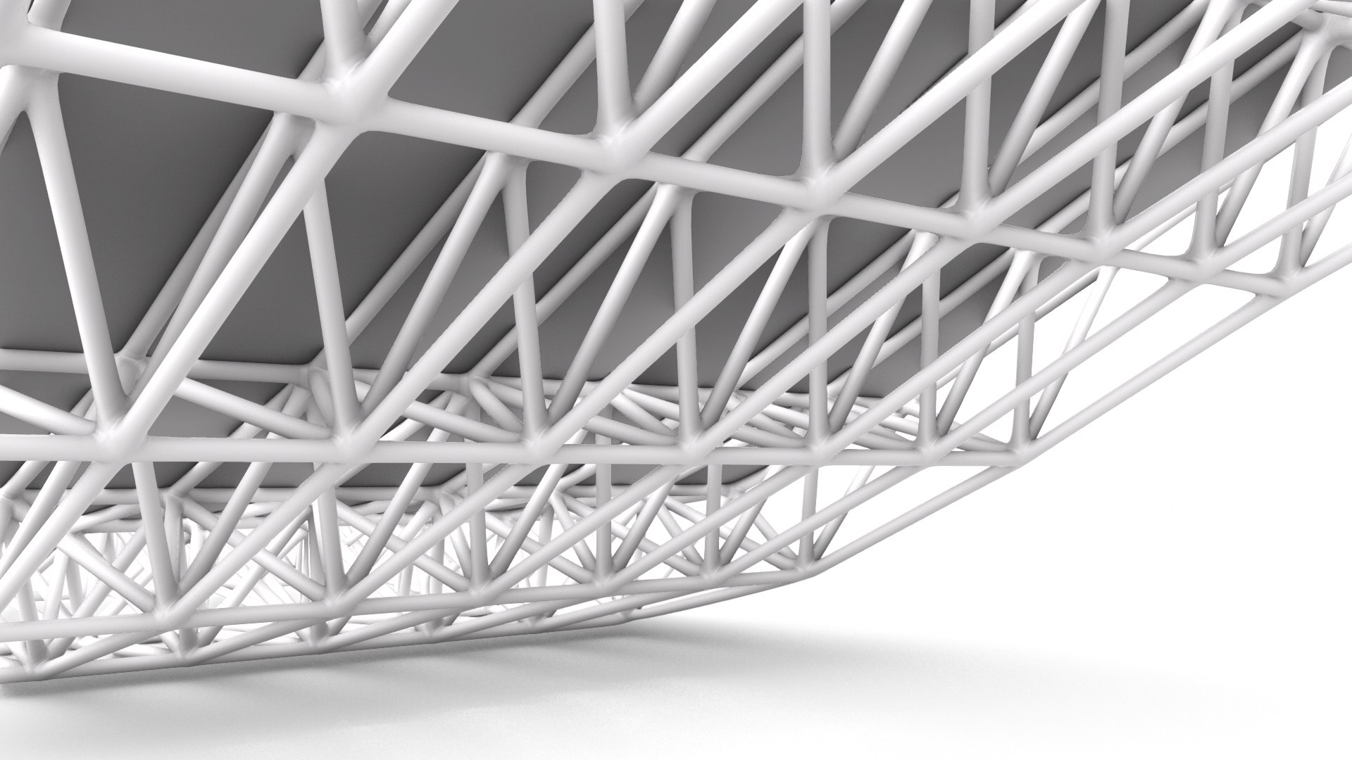 Space Truss Structure Wave 3D model - TurboSquid 2157840