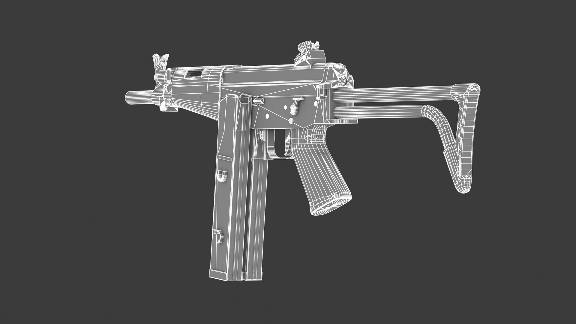 FAMAE SAF Low Poly 3D Model - TurboSquid 1874966
