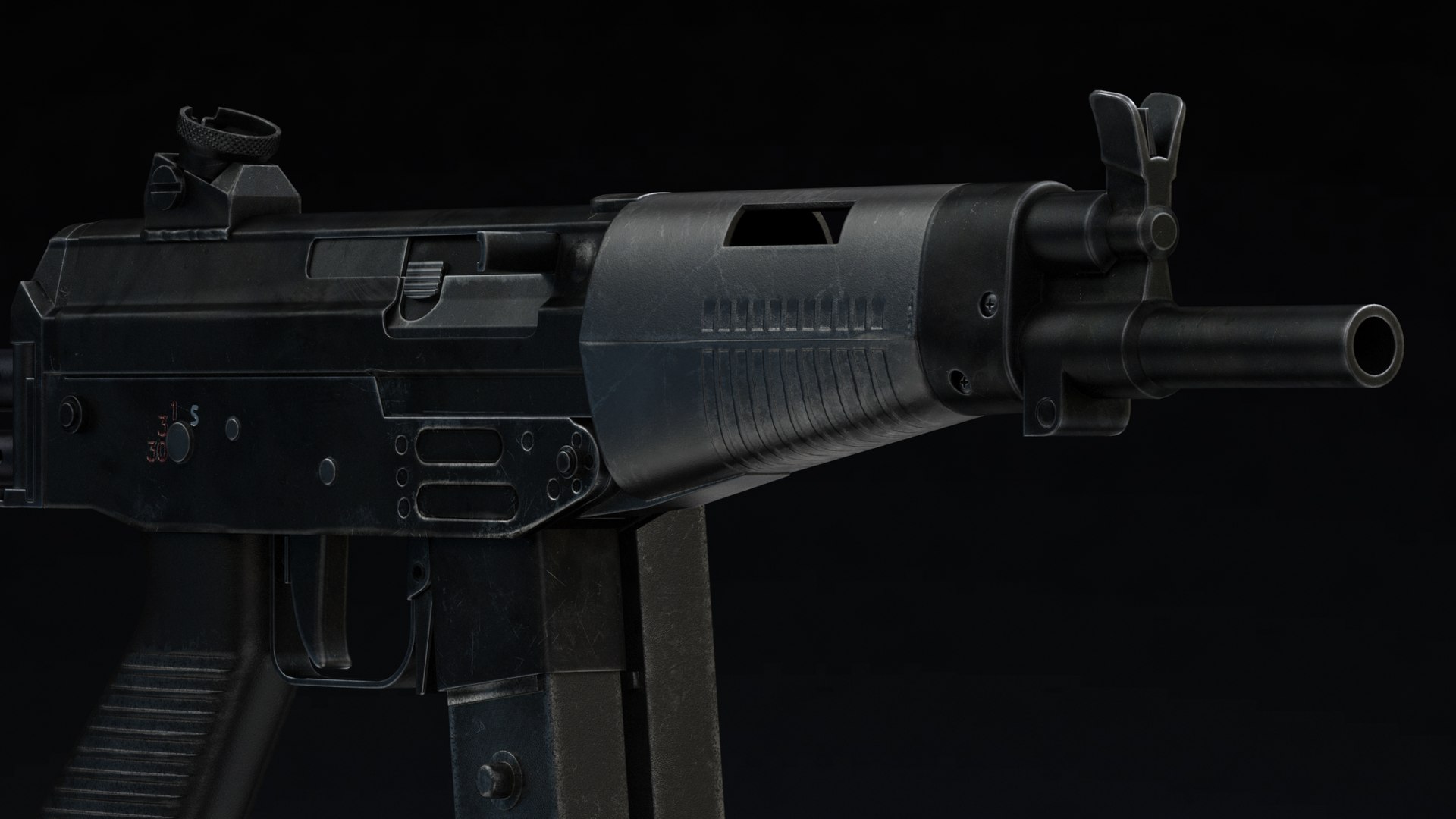 FAMAE SAF Low Poly 3D Model - TurboSquid 1874966