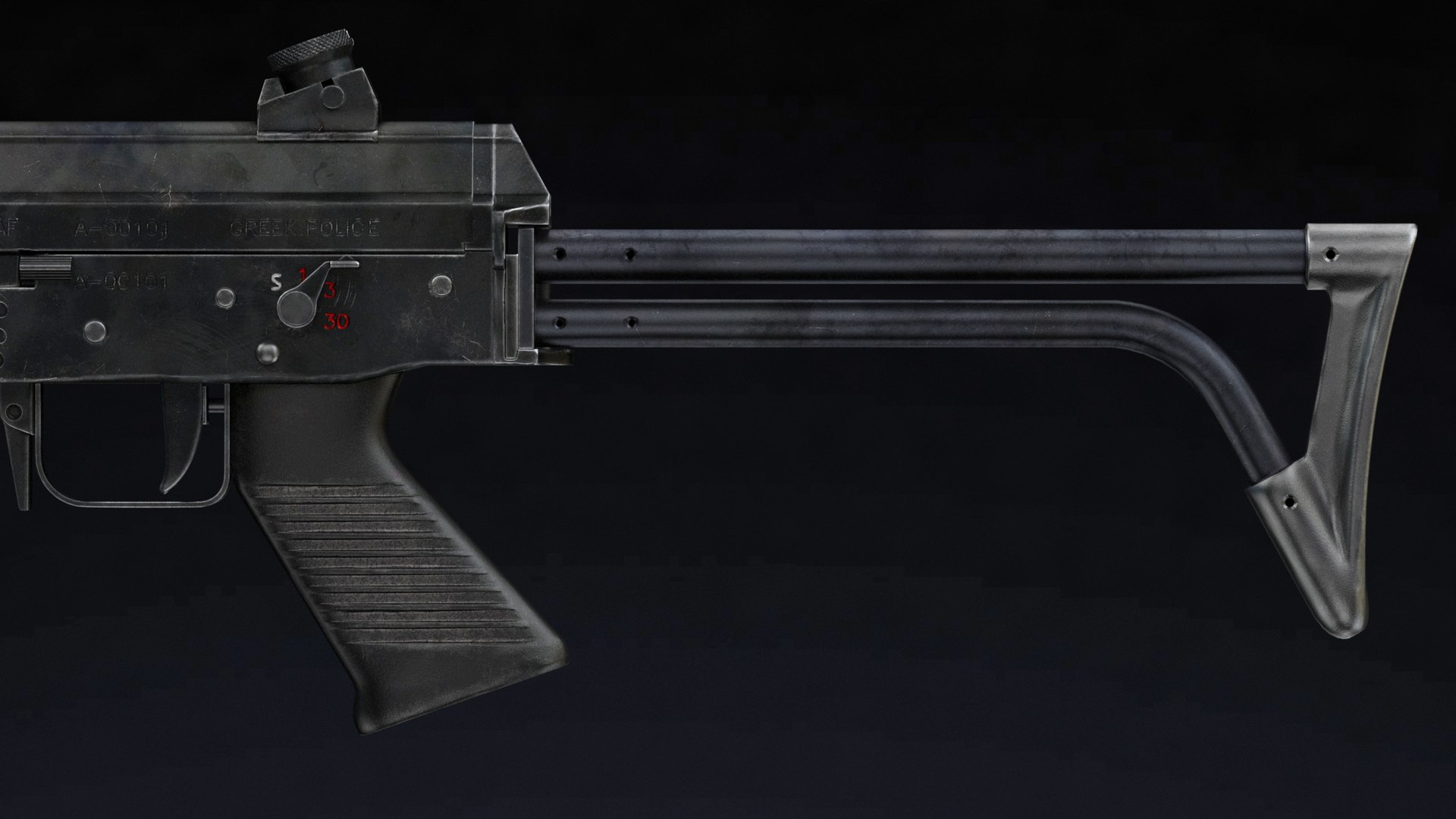 FAMAE SAF Low Poly 3D Model - TurboSquid 1874966