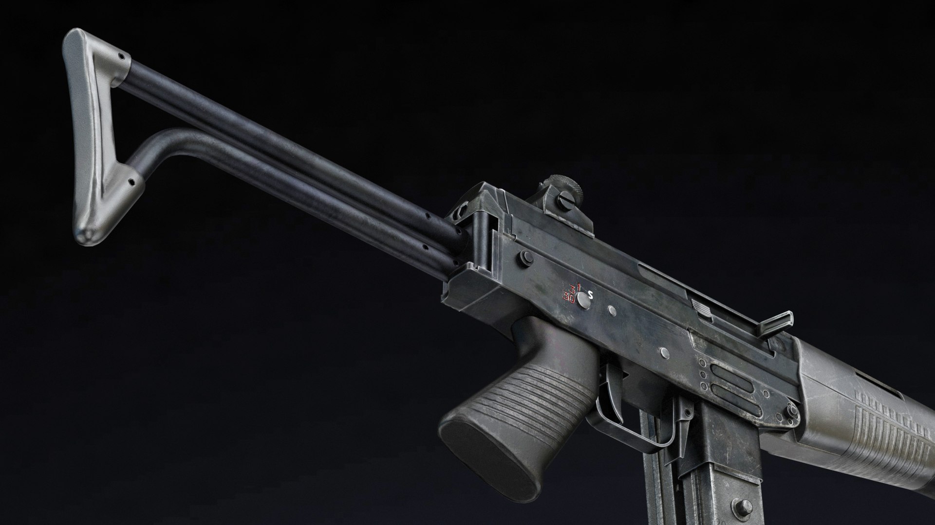 FAMAE SAF Low Poly 3D Model - TurboSquid 1874966