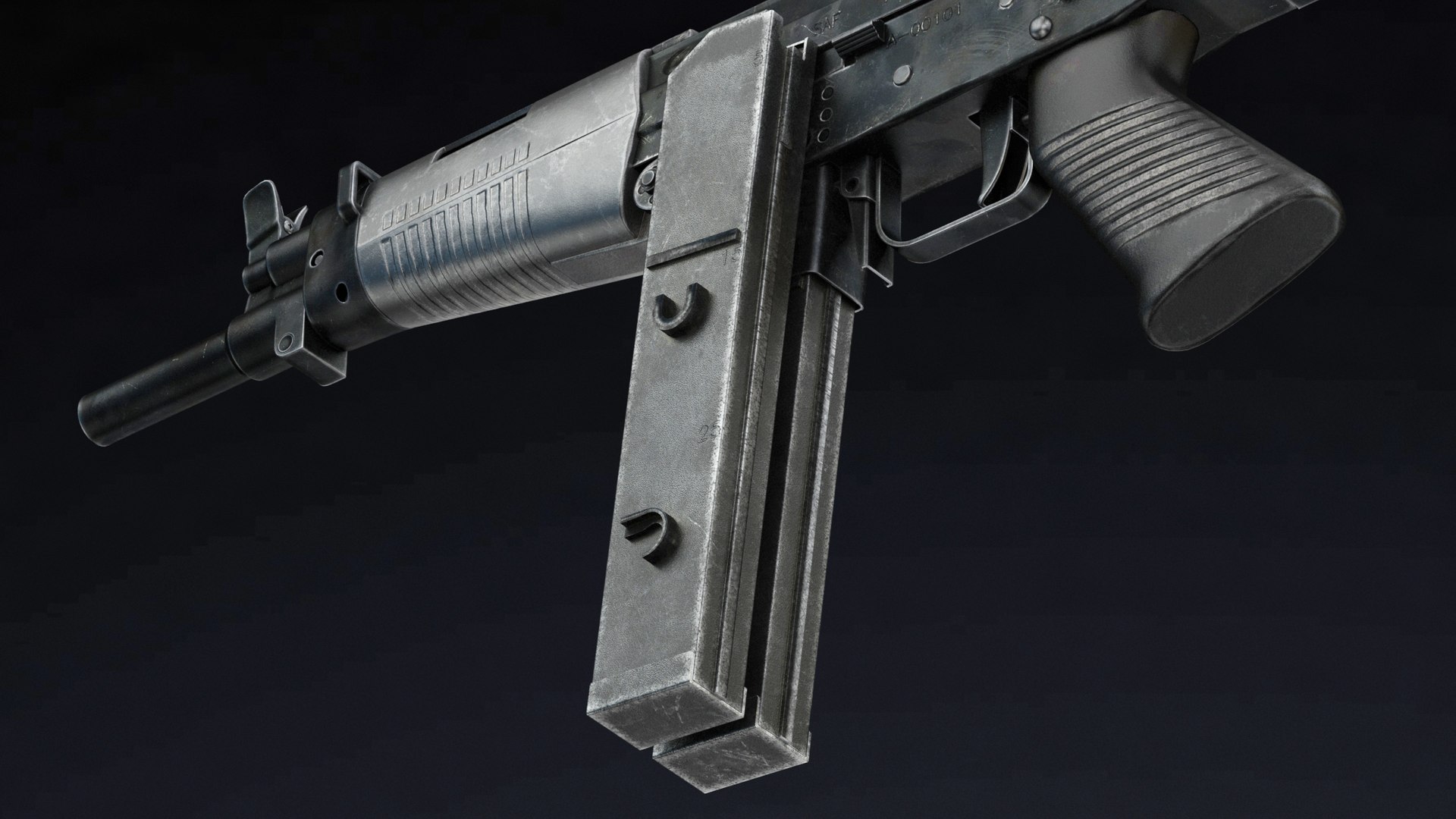 FAMAE SAF Low Poly 3D Model - TurboSquid 1874966