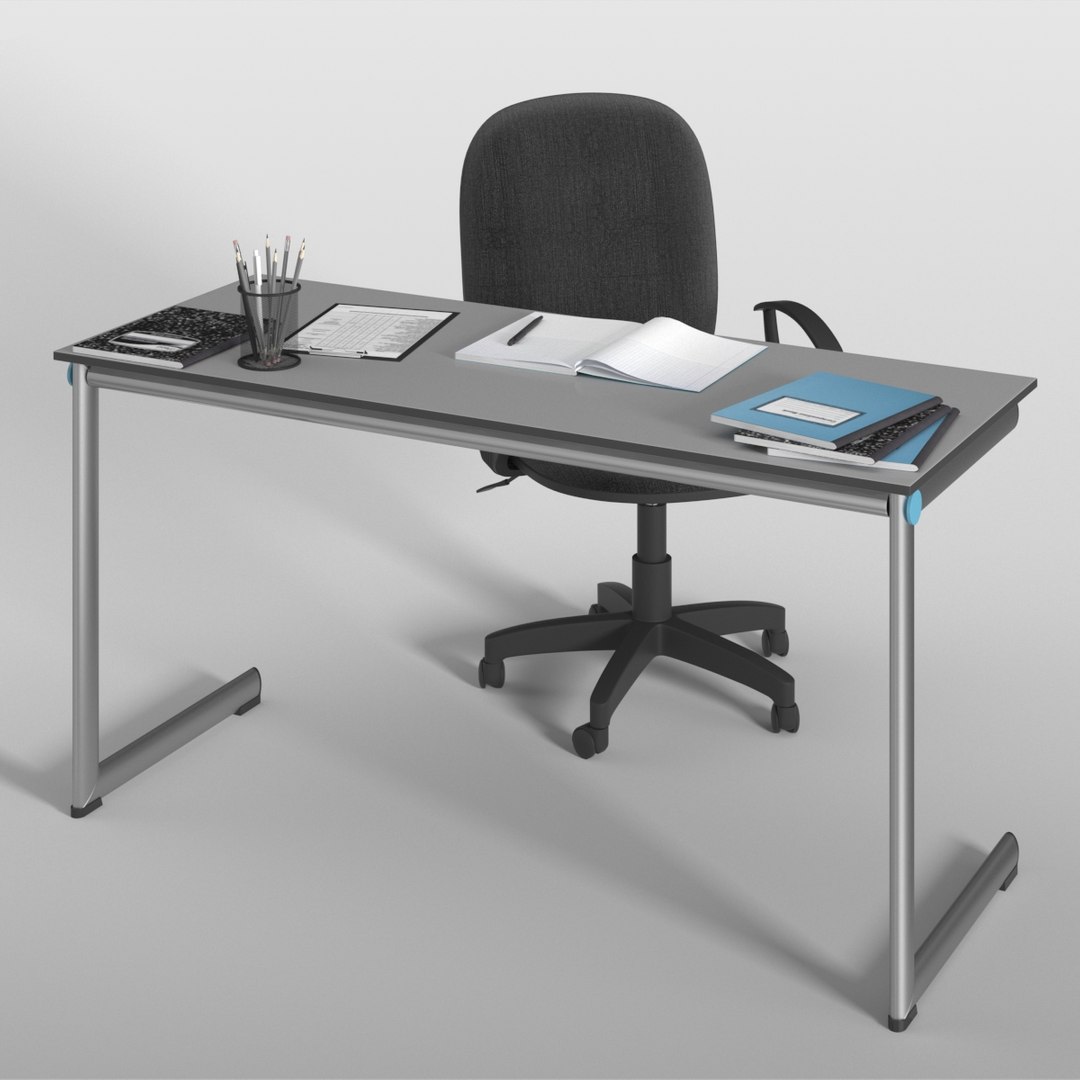 Realistic teacher table model - TurboSquid 1218936