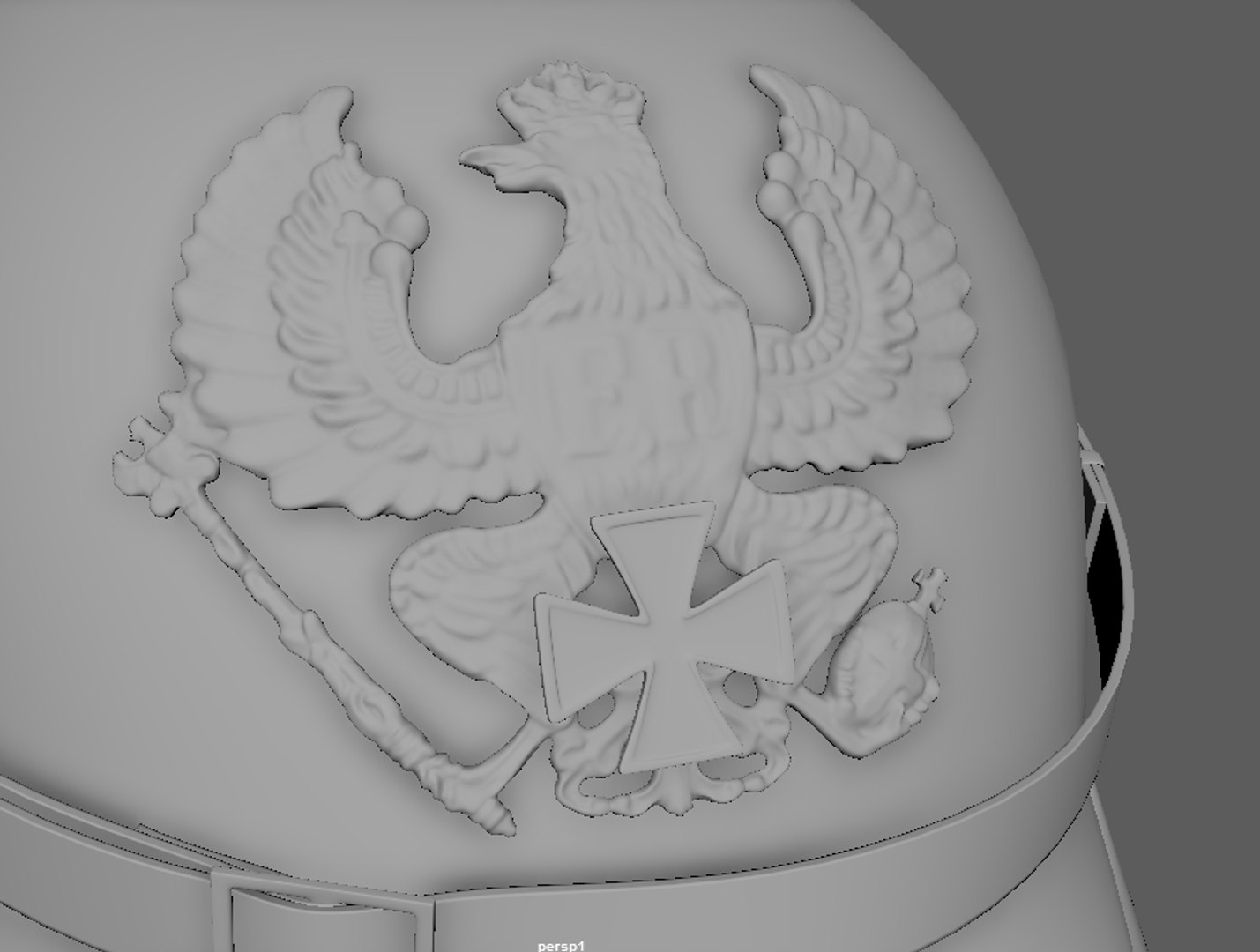 3d German Pickelhaube Helmet