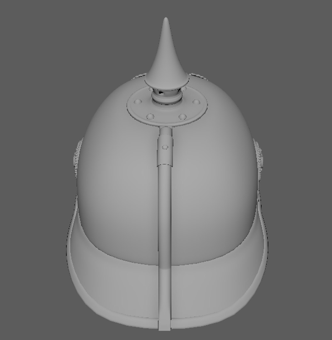 3d German Pickelhaube Helmet