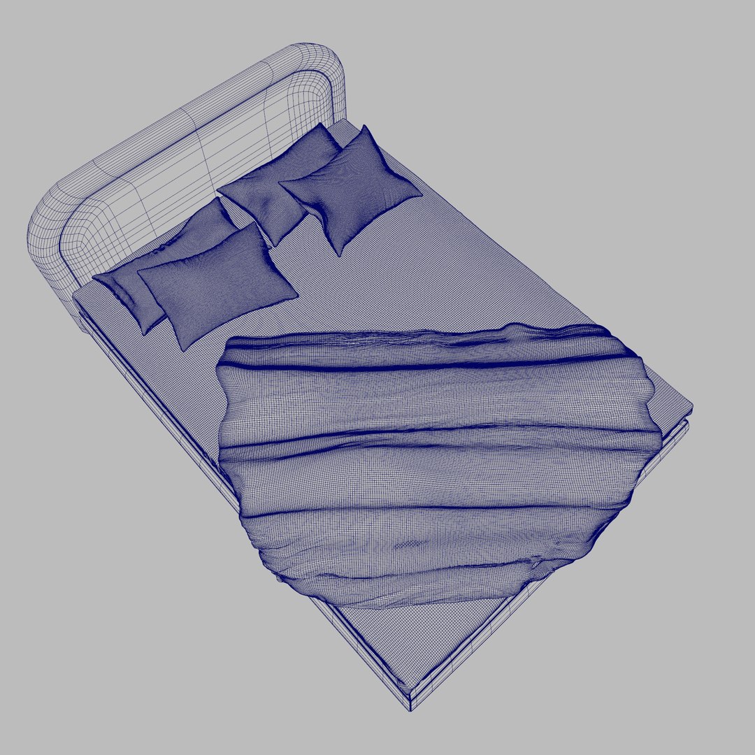 3D Double Bed - TurboSquid 2260723