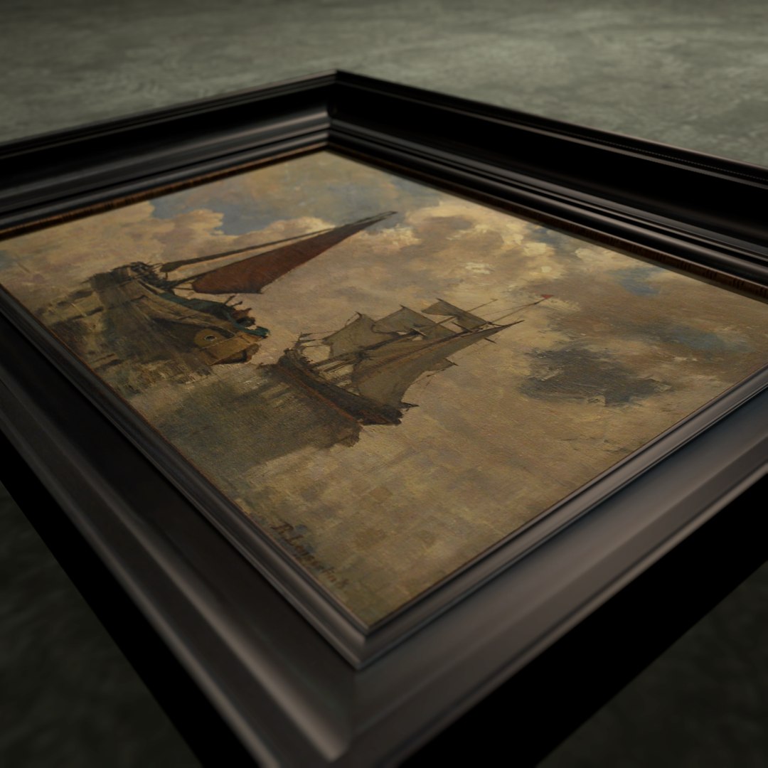 3ds Antique Oil Painting