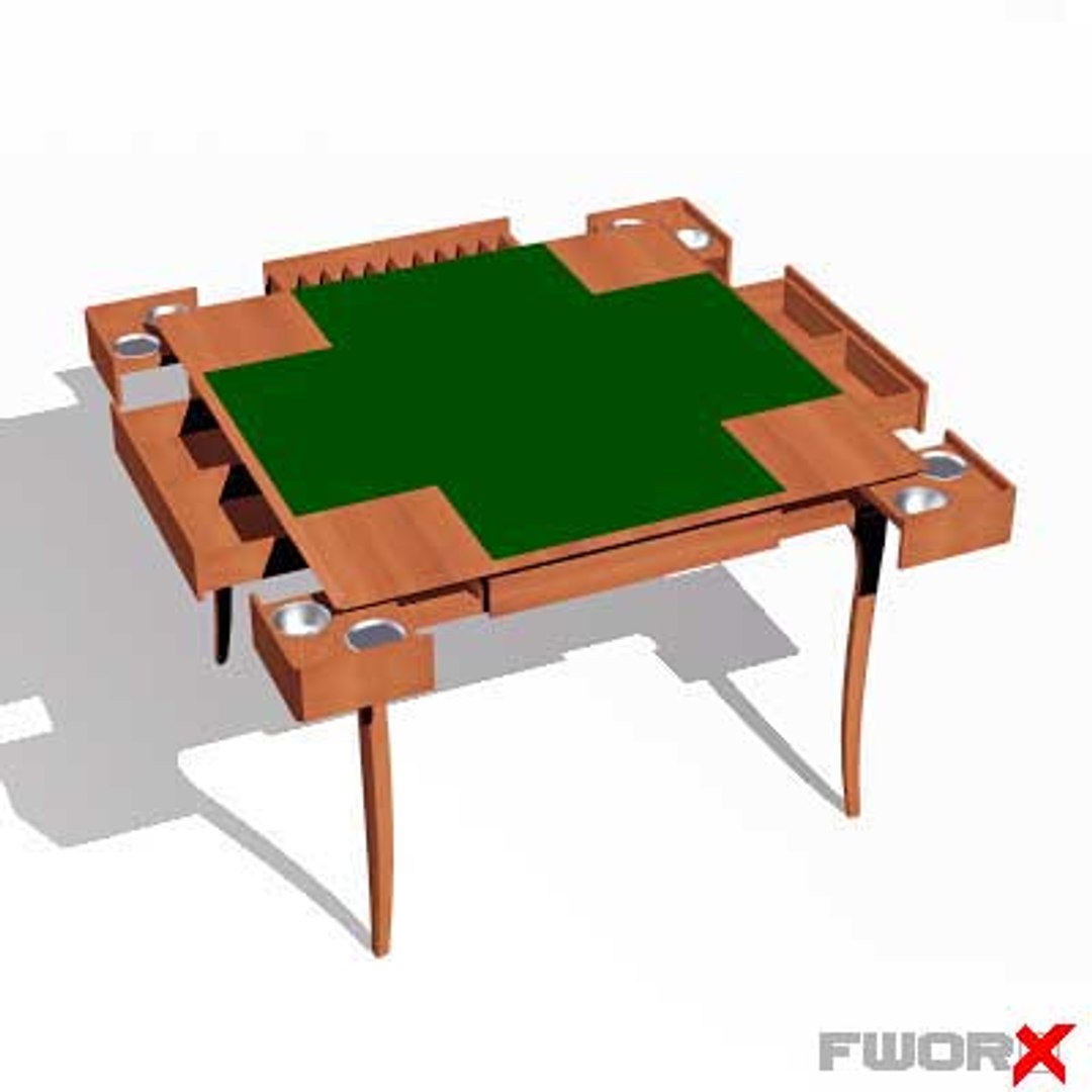 Table Card 3d Max