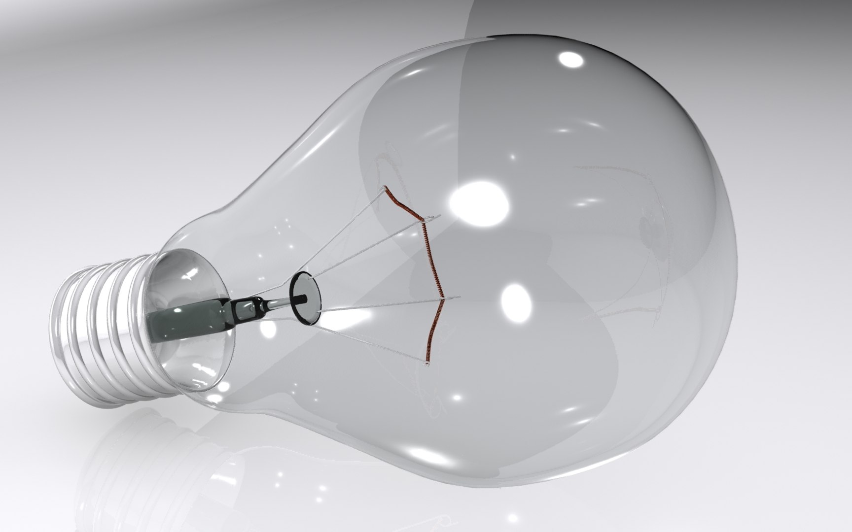 3d light bulb model