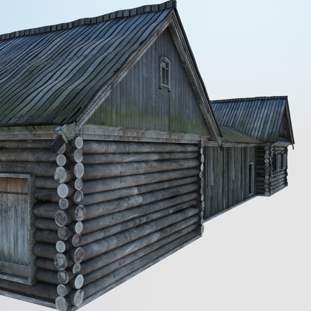3d model of russian hut